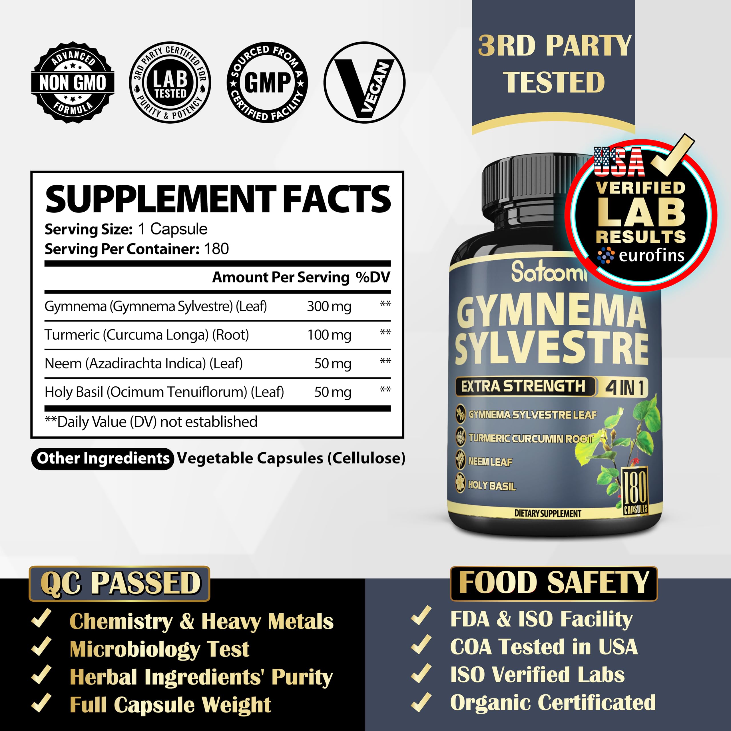 herbal capsules with holy basil extract