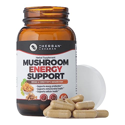 herbal capsules with reishi and ginkgo
