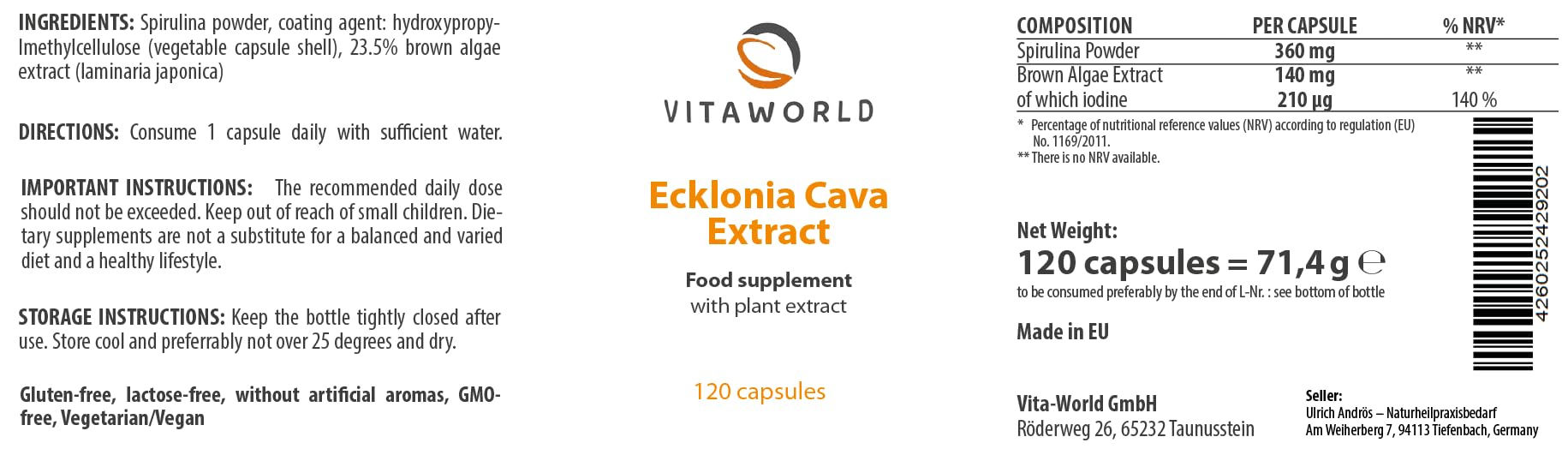 herbal capsules with spirulina benefits