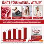 Herbal cayenne capsules for energy boost
