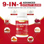 Herbal cayenne capsules for metabolism boost