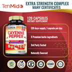 Herbal cayenne capsules for wellness