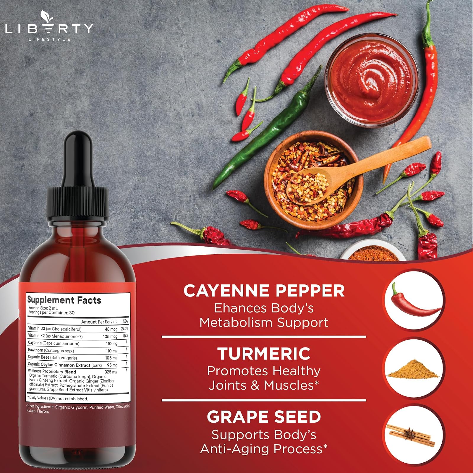 Herbal cayenne drops for weight loss