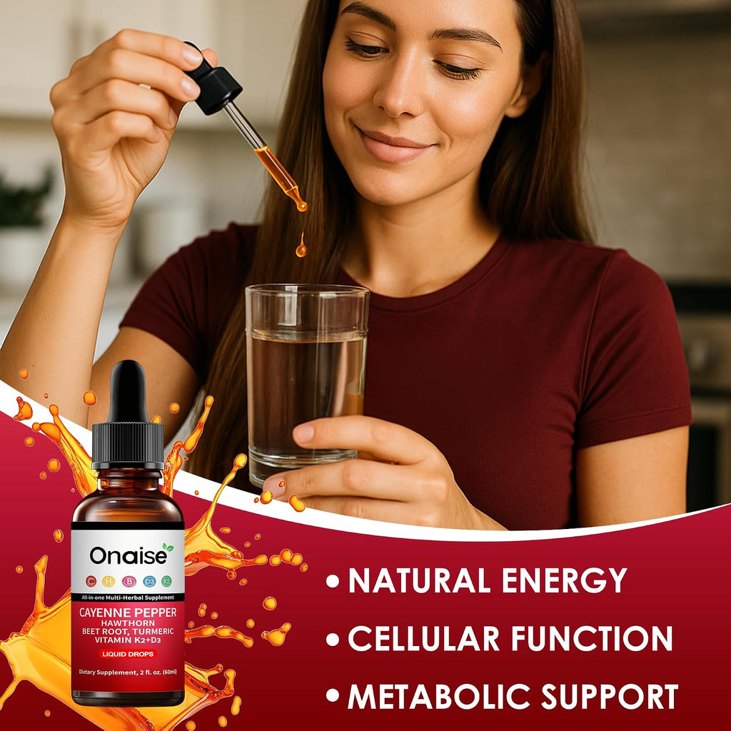Herbal cayenne drops with hawthorn