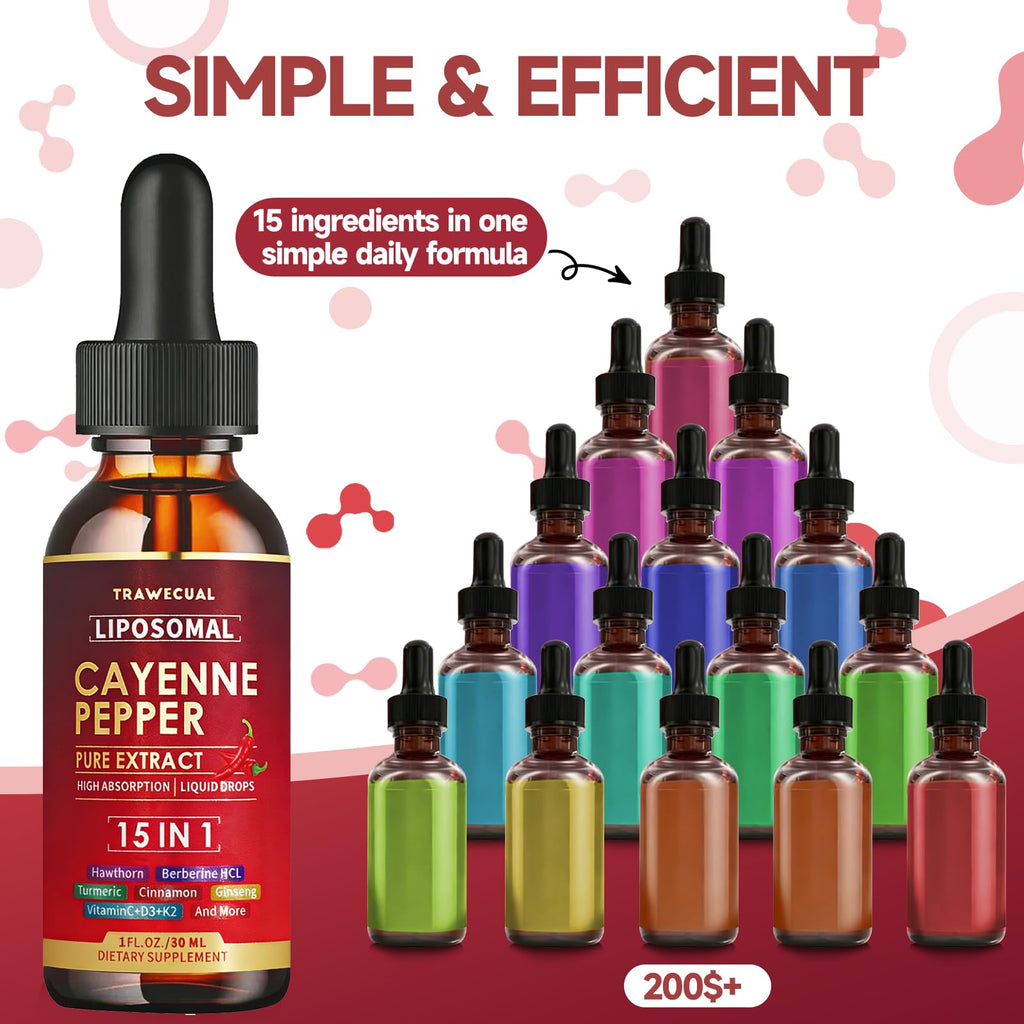 Herbal cayenne pepper liquid extract