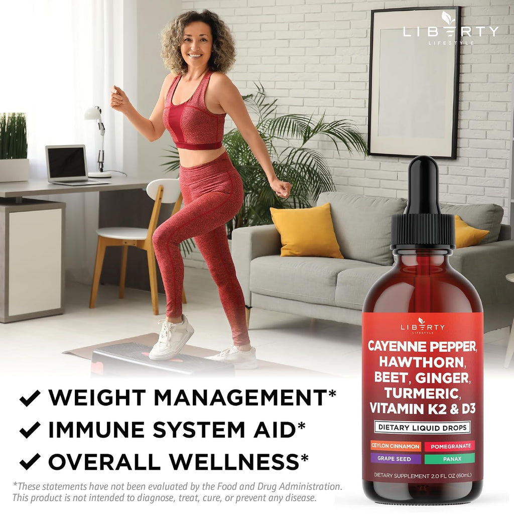 Herbal cayenne pepper liquid supplement