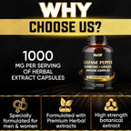 Herbal cayenne pepper supplements for energy