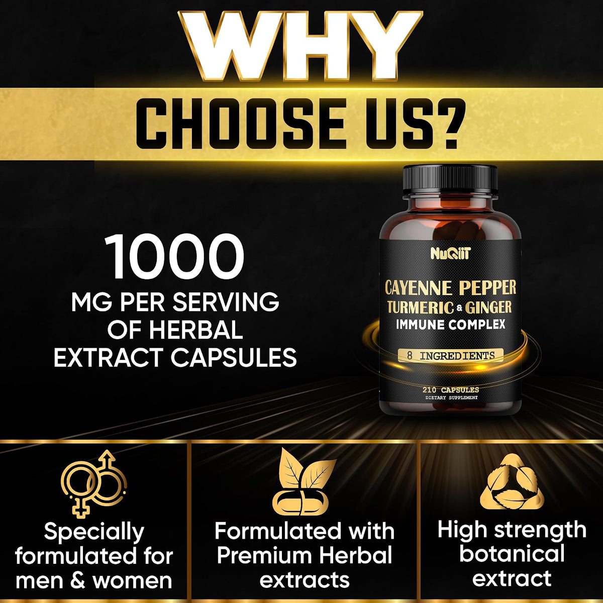 Herbal cayenne pepper supplements for energy