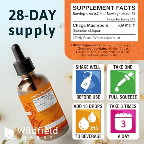 herbal chaga mushroom extract drops