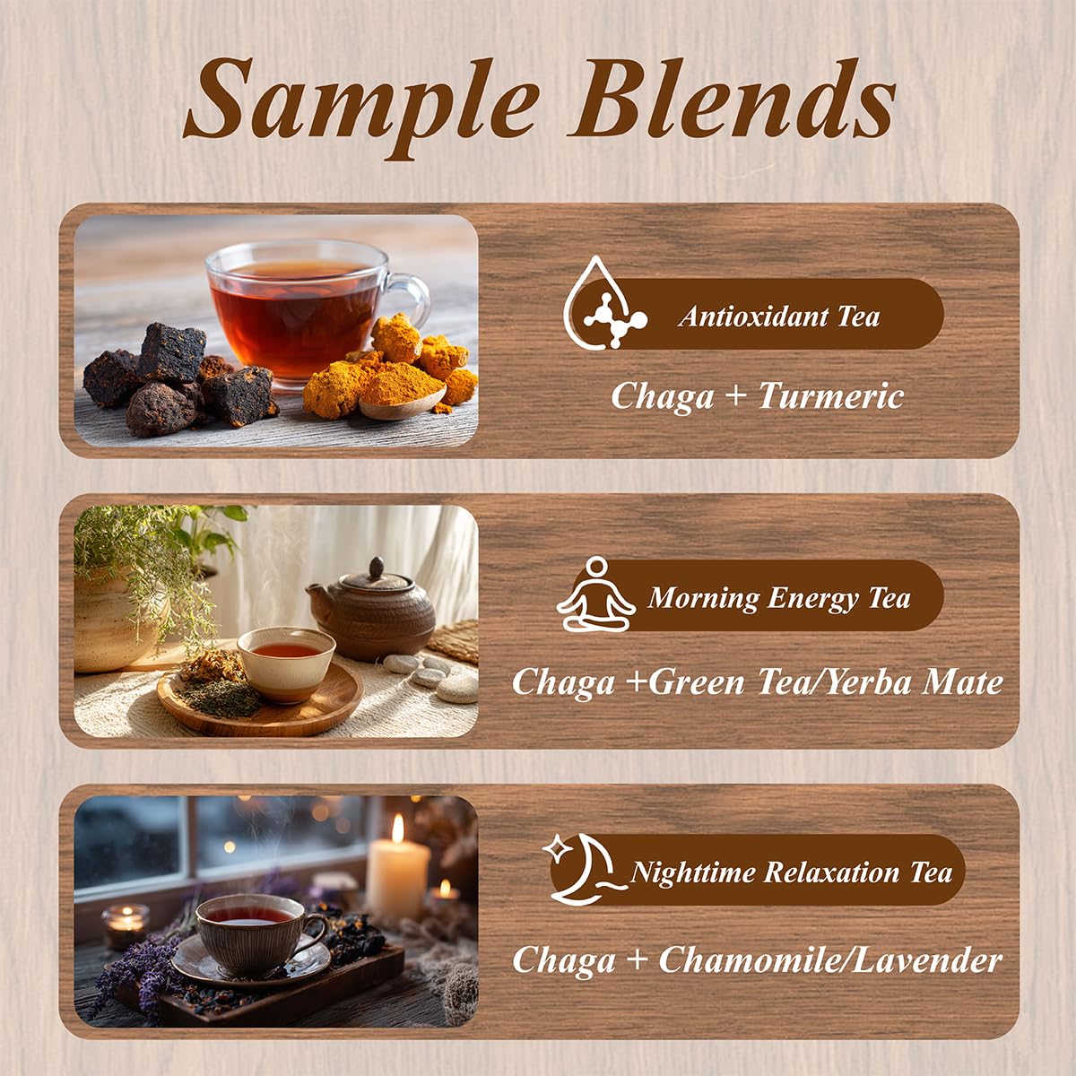 herbal chaga tea for daily health