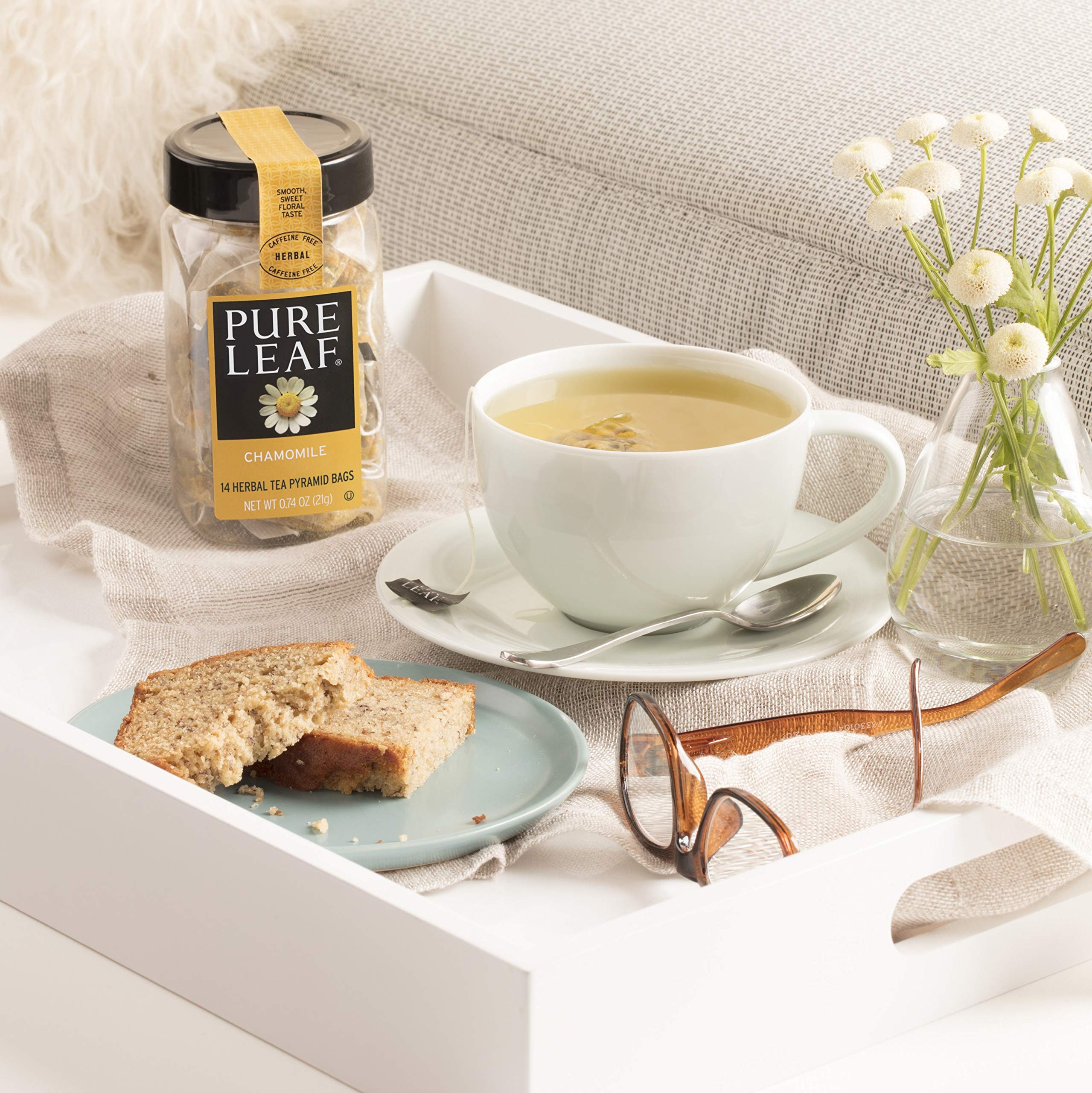 herbal chamomile tea for a calming ritual