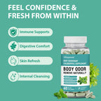 Herbal chlorophyll capsules for digestion