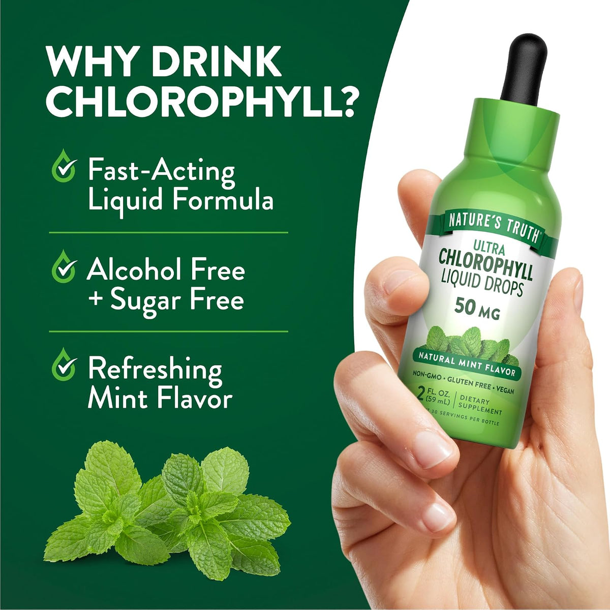 Herbal chlorophyll for natural energy