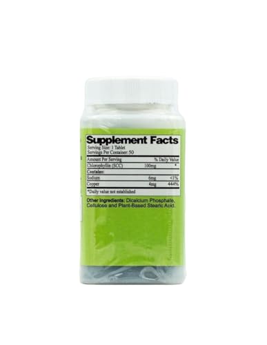 Herbal chlorophyll for natural odour elimination