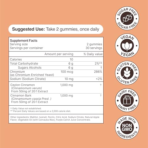 Herbal cinnamon gummies for vitality