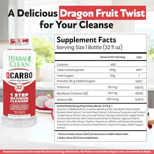 Herbal Clean Qcarbo32 benefits
