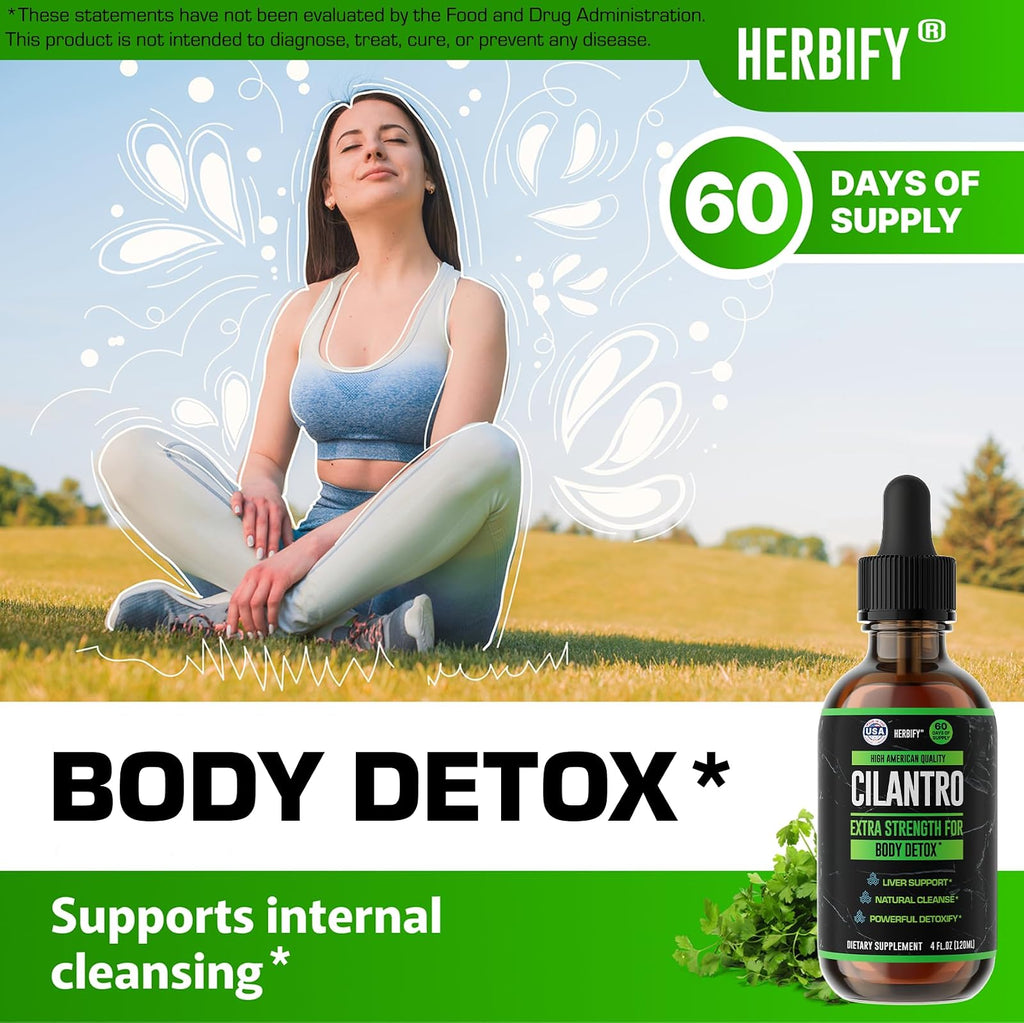 herbal cleanse with cilantro extract