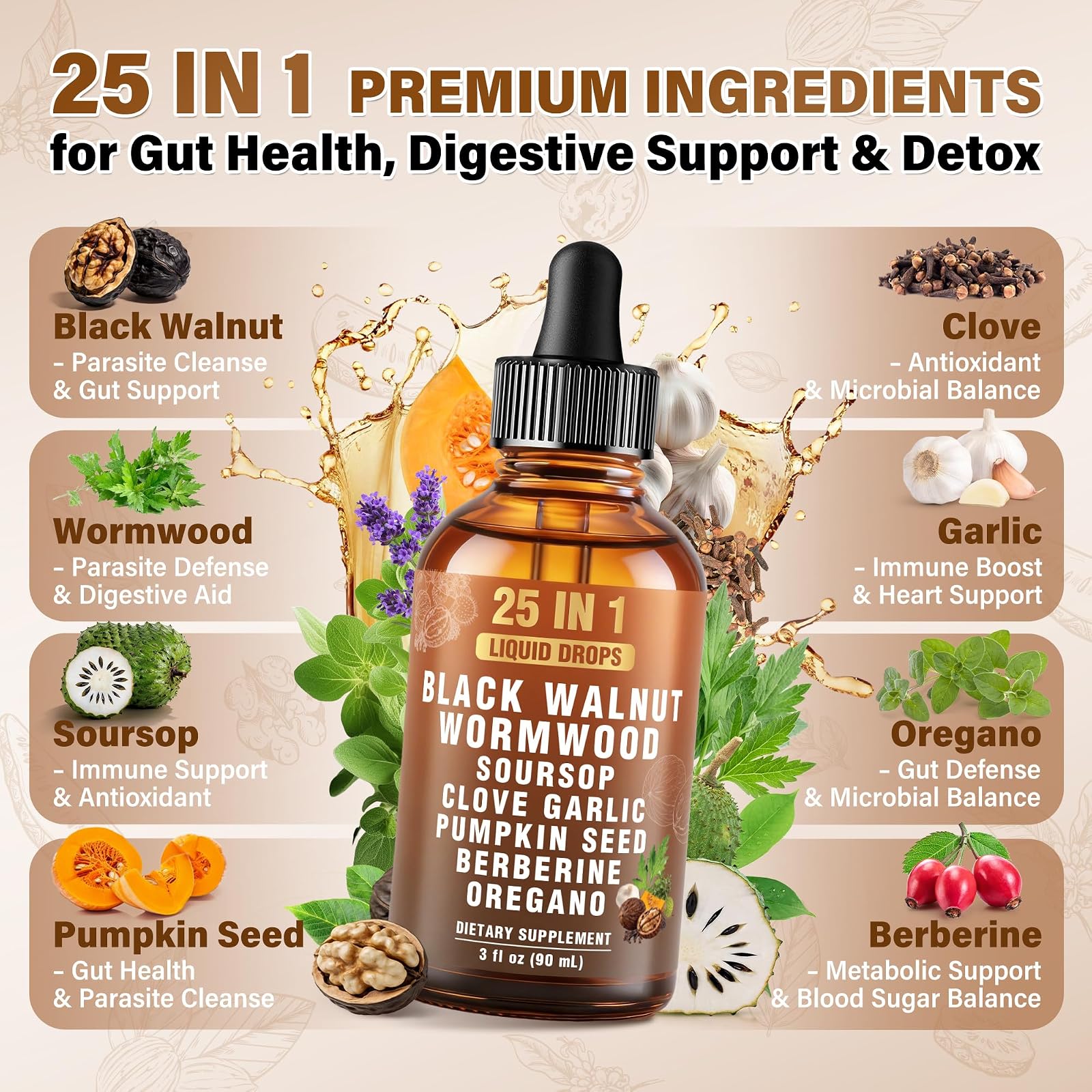 herbal cleanse with Wormwood and Black Walnut