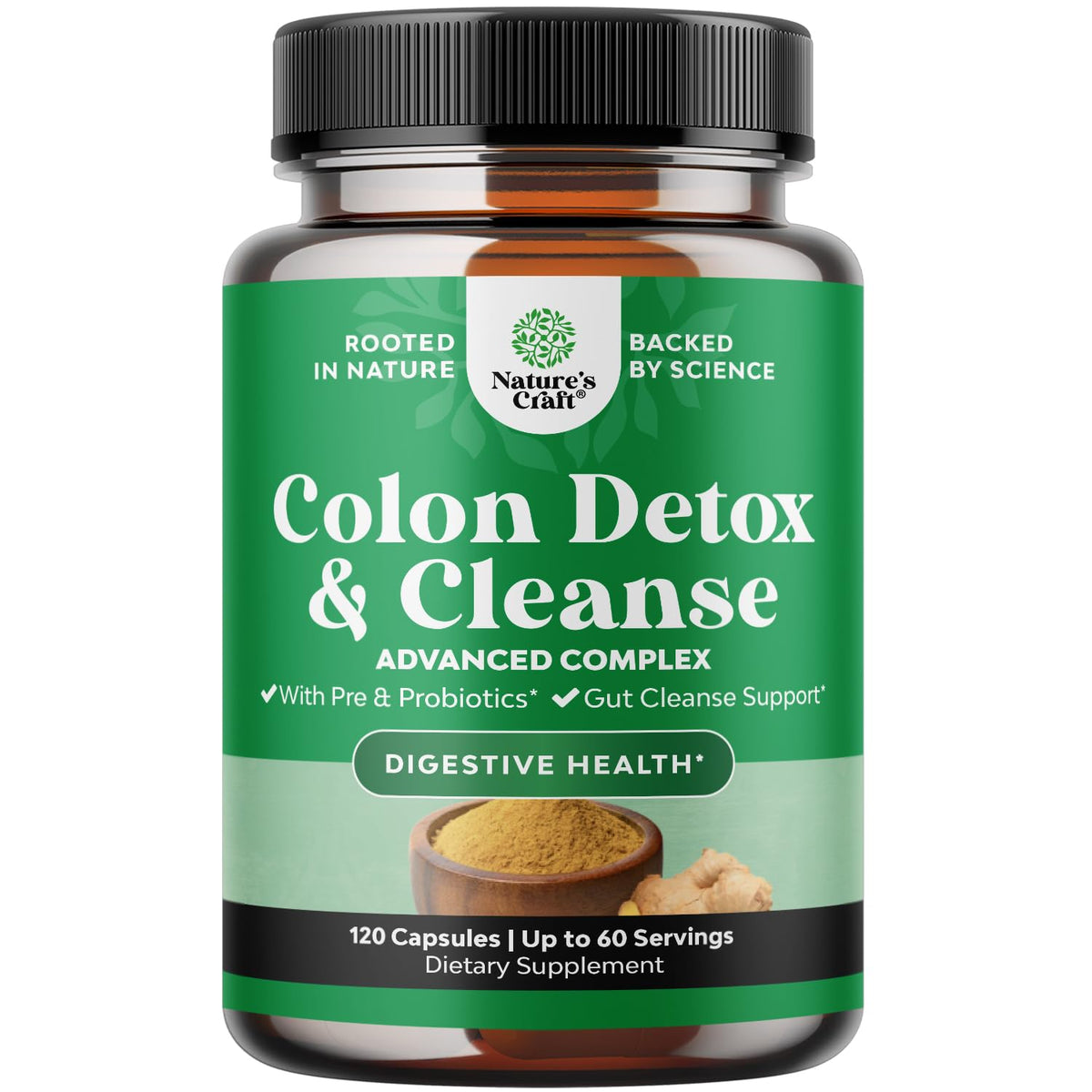 Herbal Colon Cleanse detox tea capsules