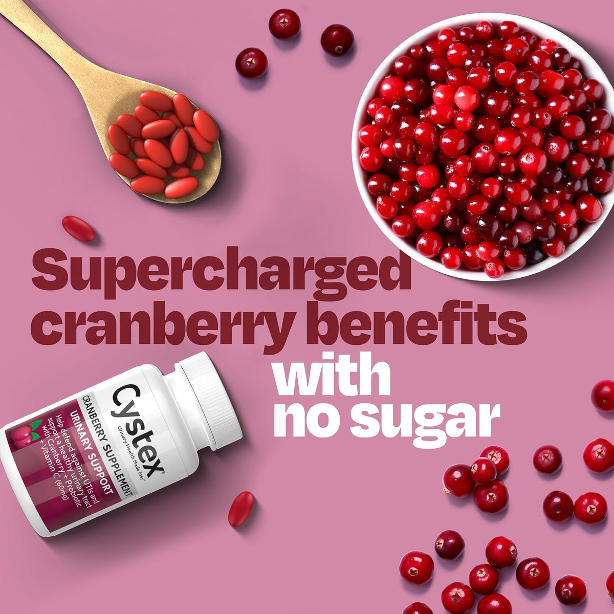 Herbal cranberry caplets for optimal hydration
