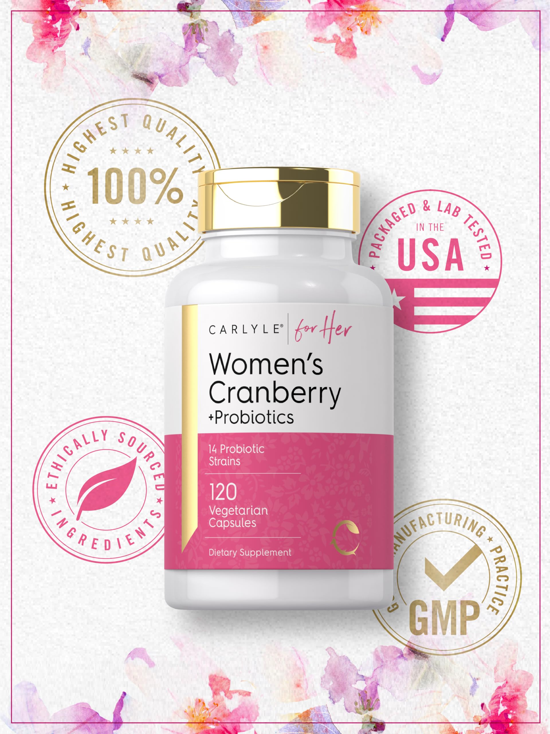 Herbal cranberry capsules for daily use