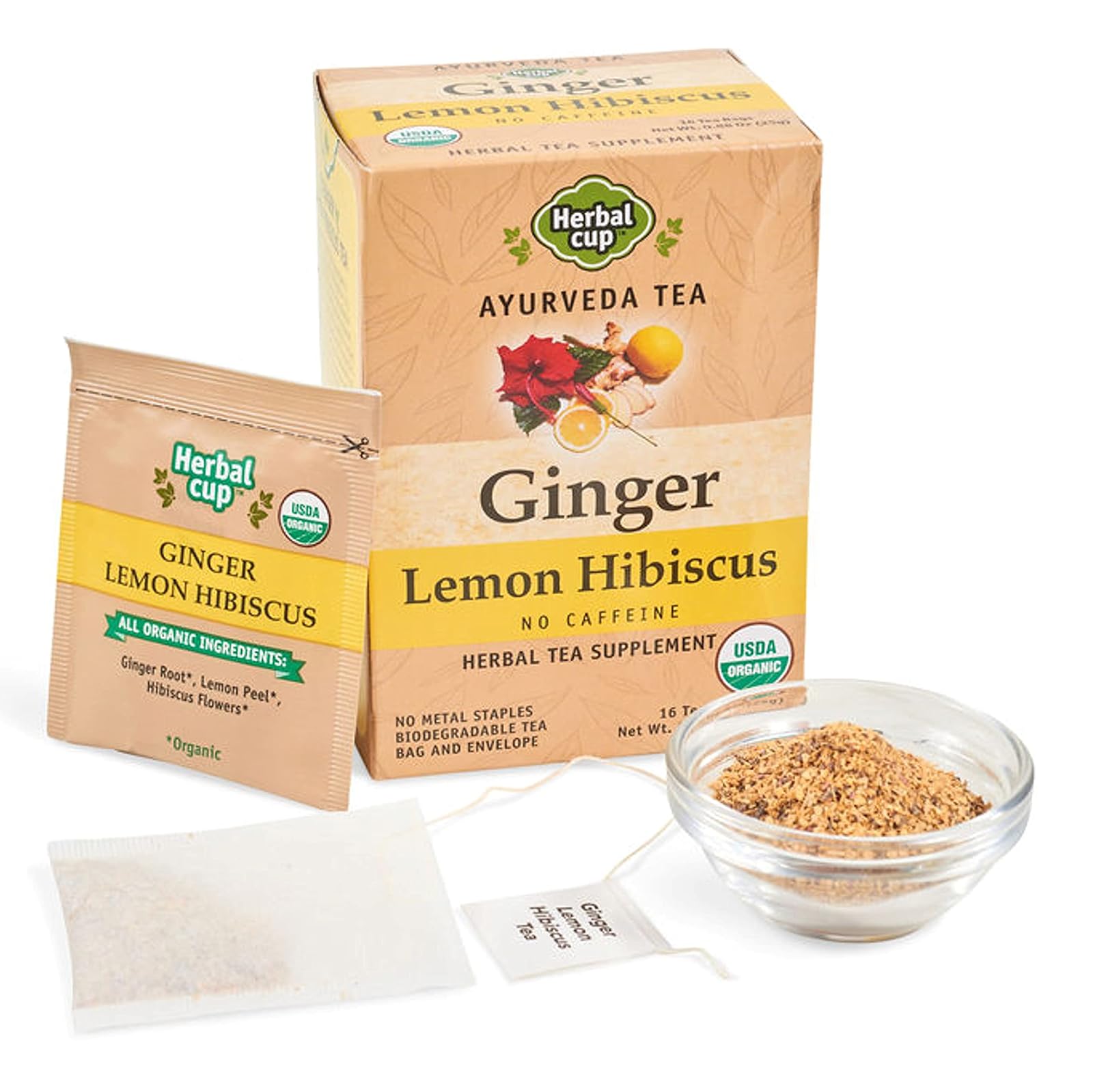 Herbal Cup ginger tea bags