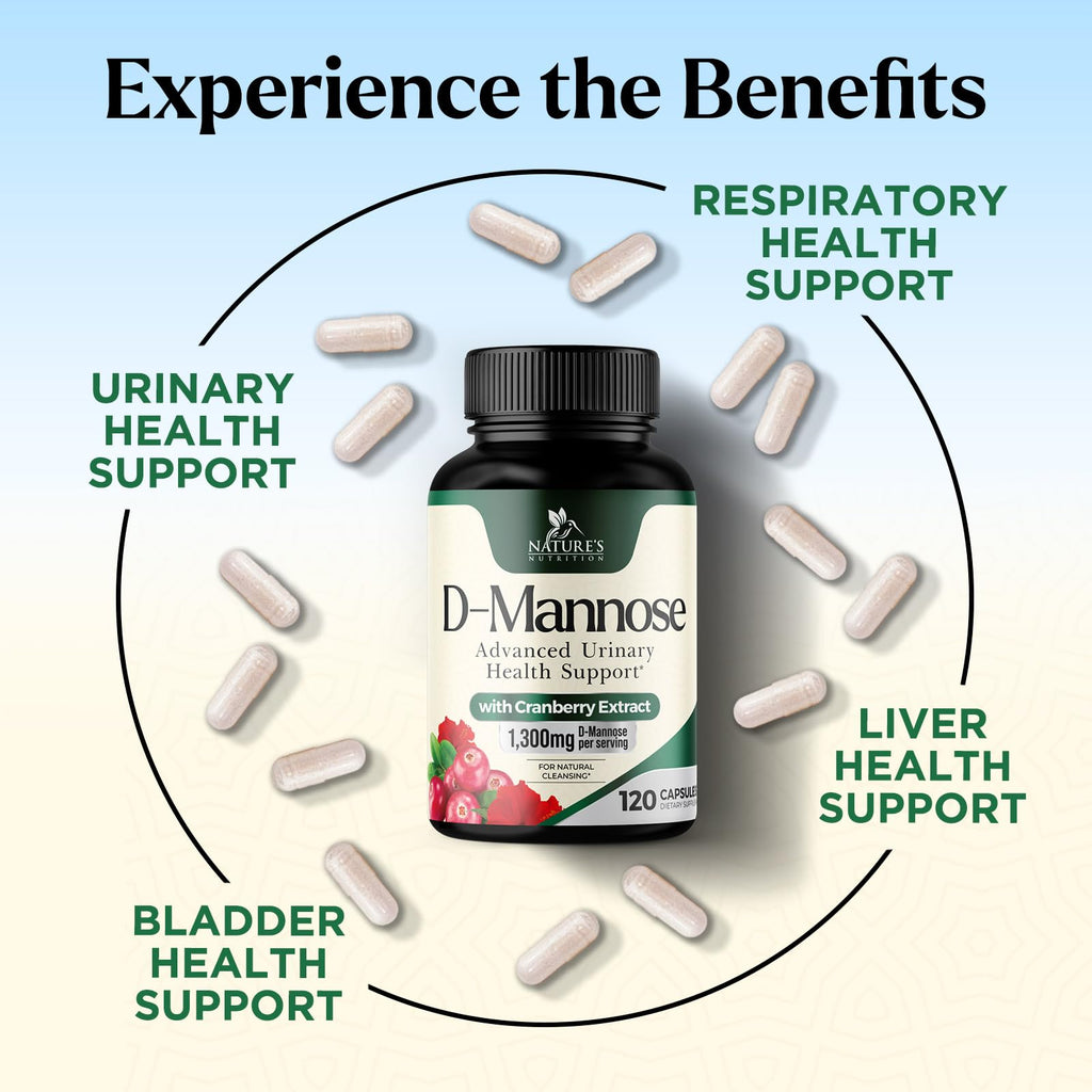 Herbal D-Mannose capsules for daily use