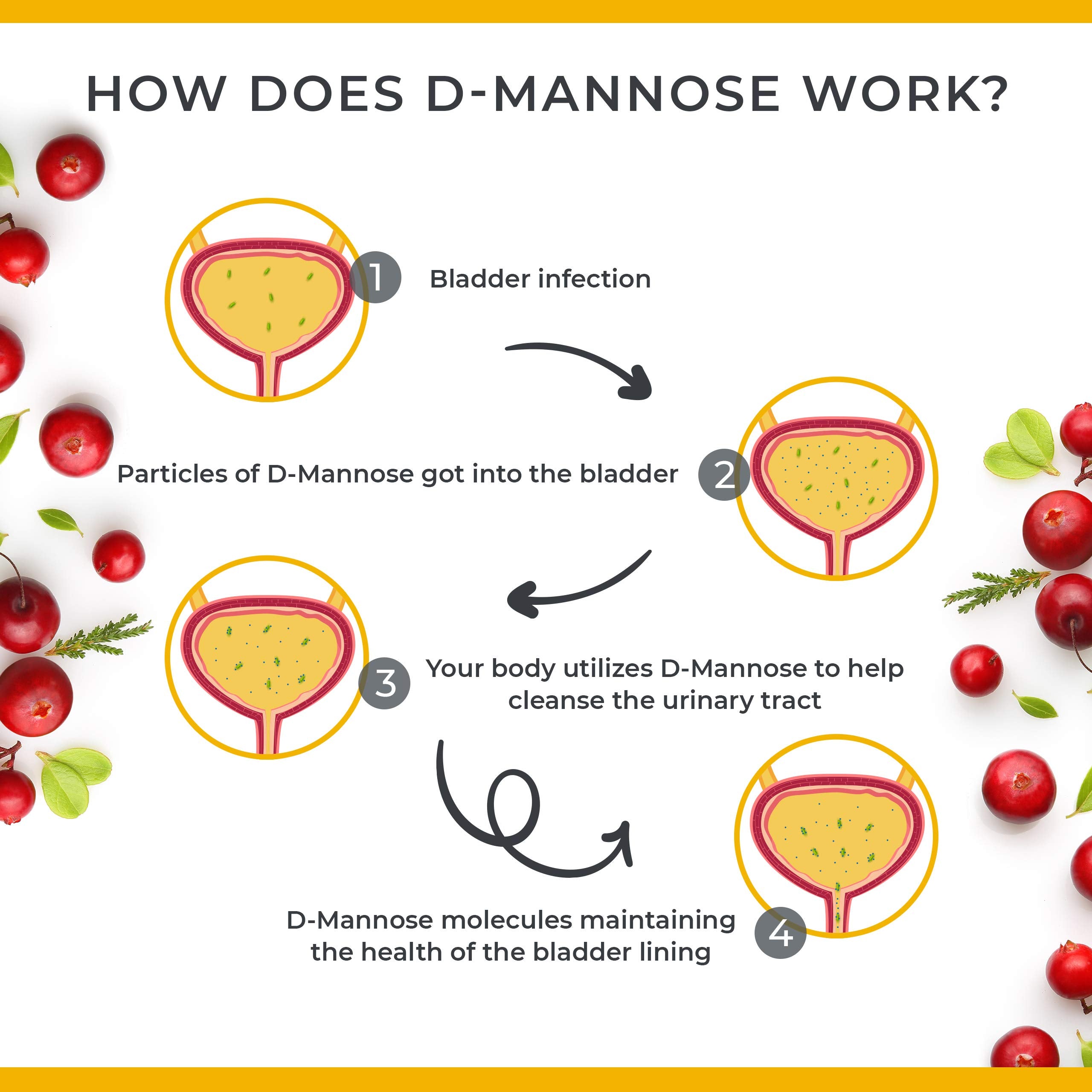 Herbal D Mannose for urinary wellness
