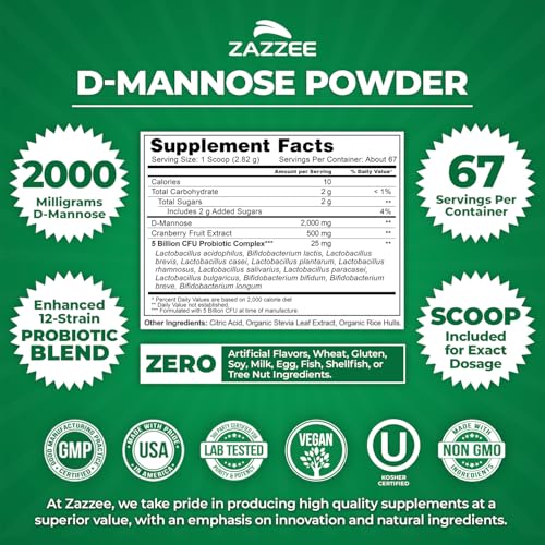 Herbal D-Mannose Powder supports bladder function