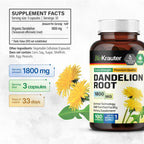herbal dandelion capsules for digestion