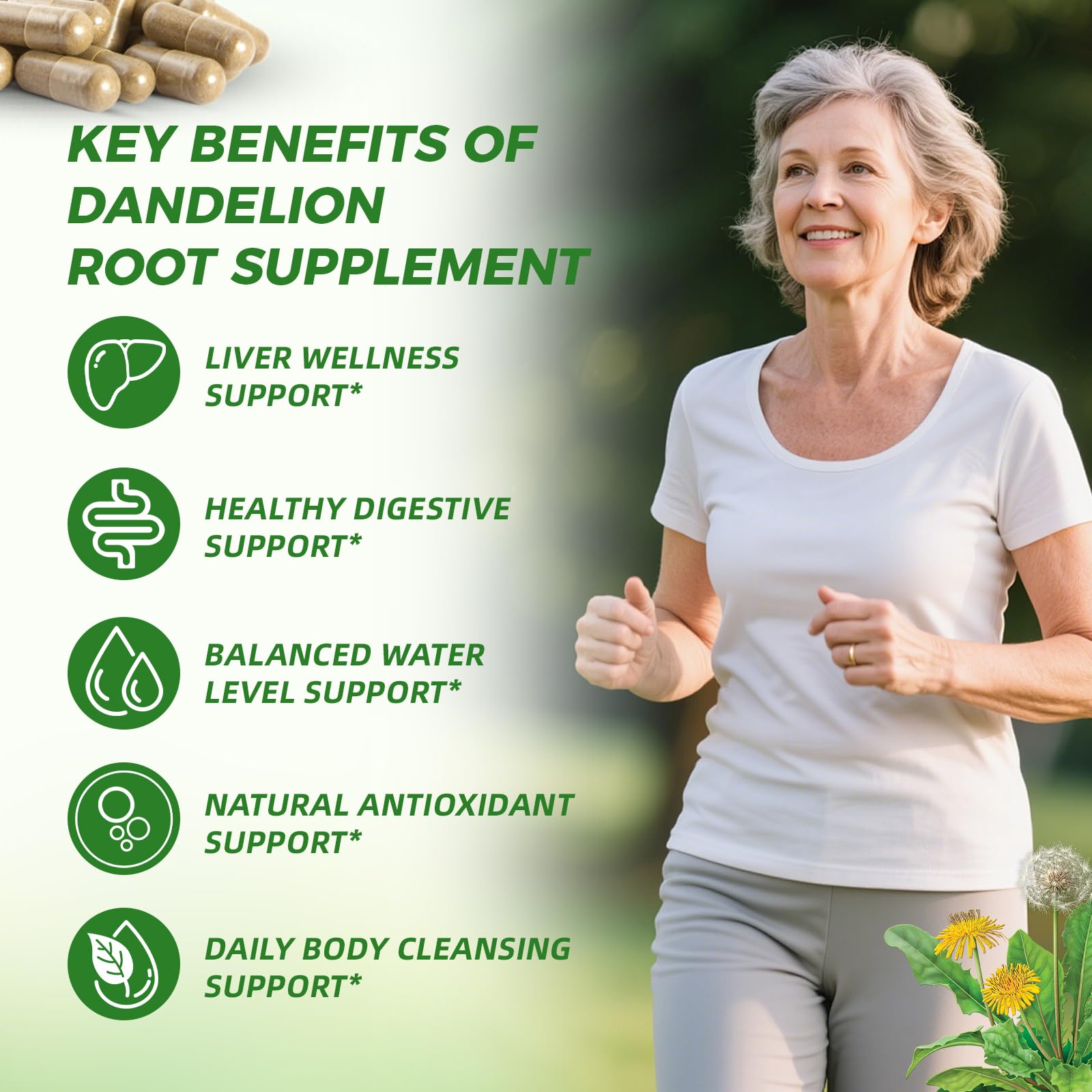 herbal dandelion root for detoxification
