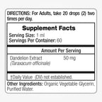 herbal dandelion tincture for energy