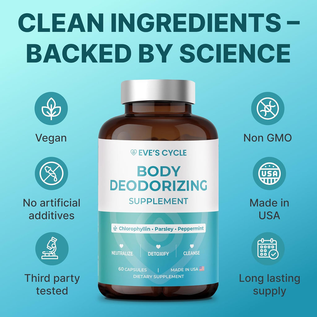 herbal deodorizing capsules for daily use