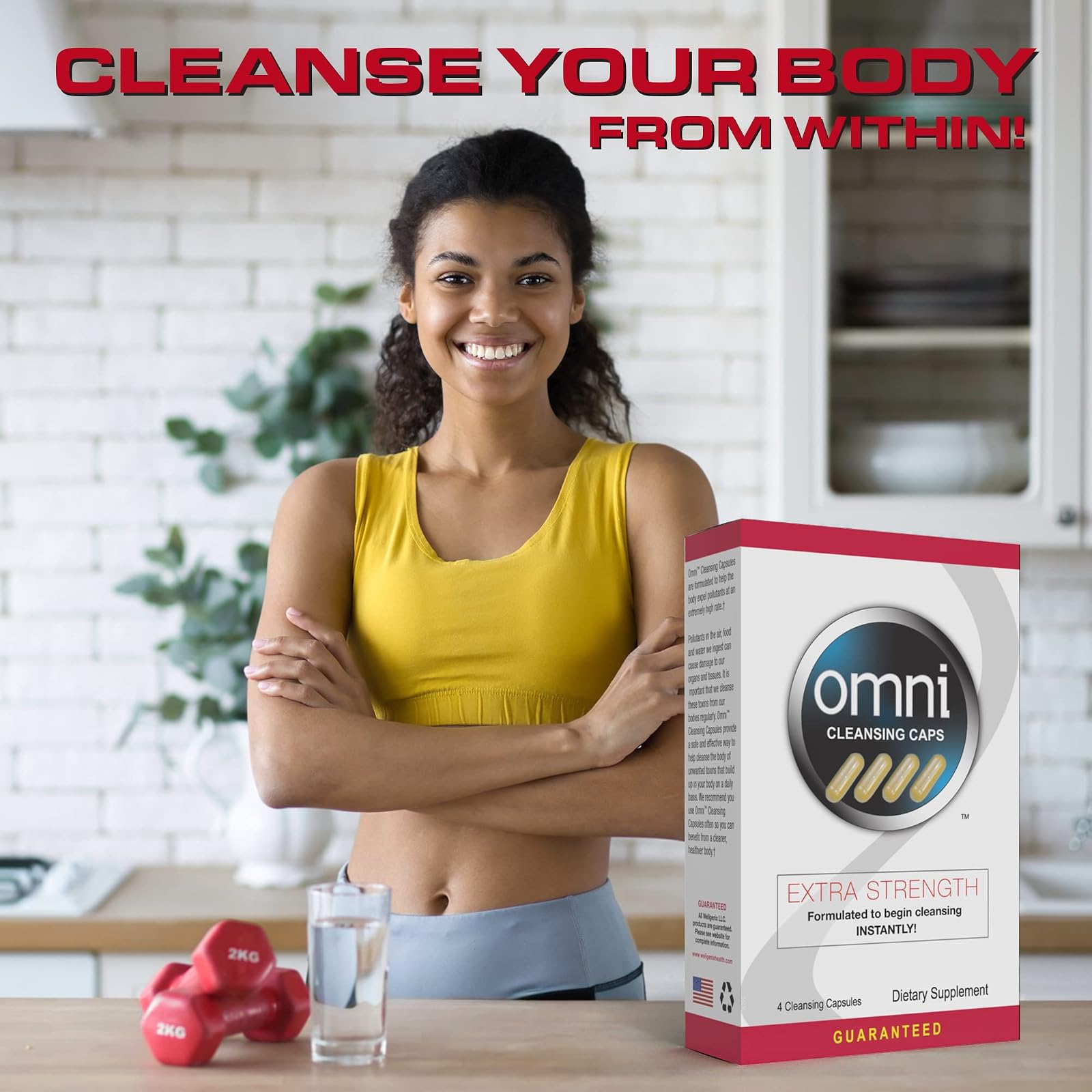 Herbal detox capsules for energy boost