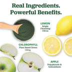 Herbal detox drink with chlorophyll
