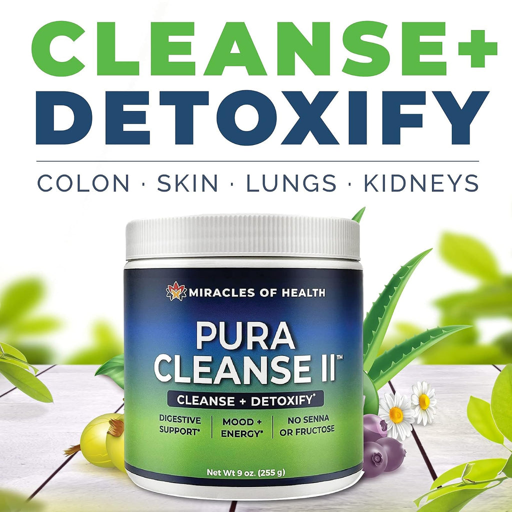 Herbal detox drink with fiber