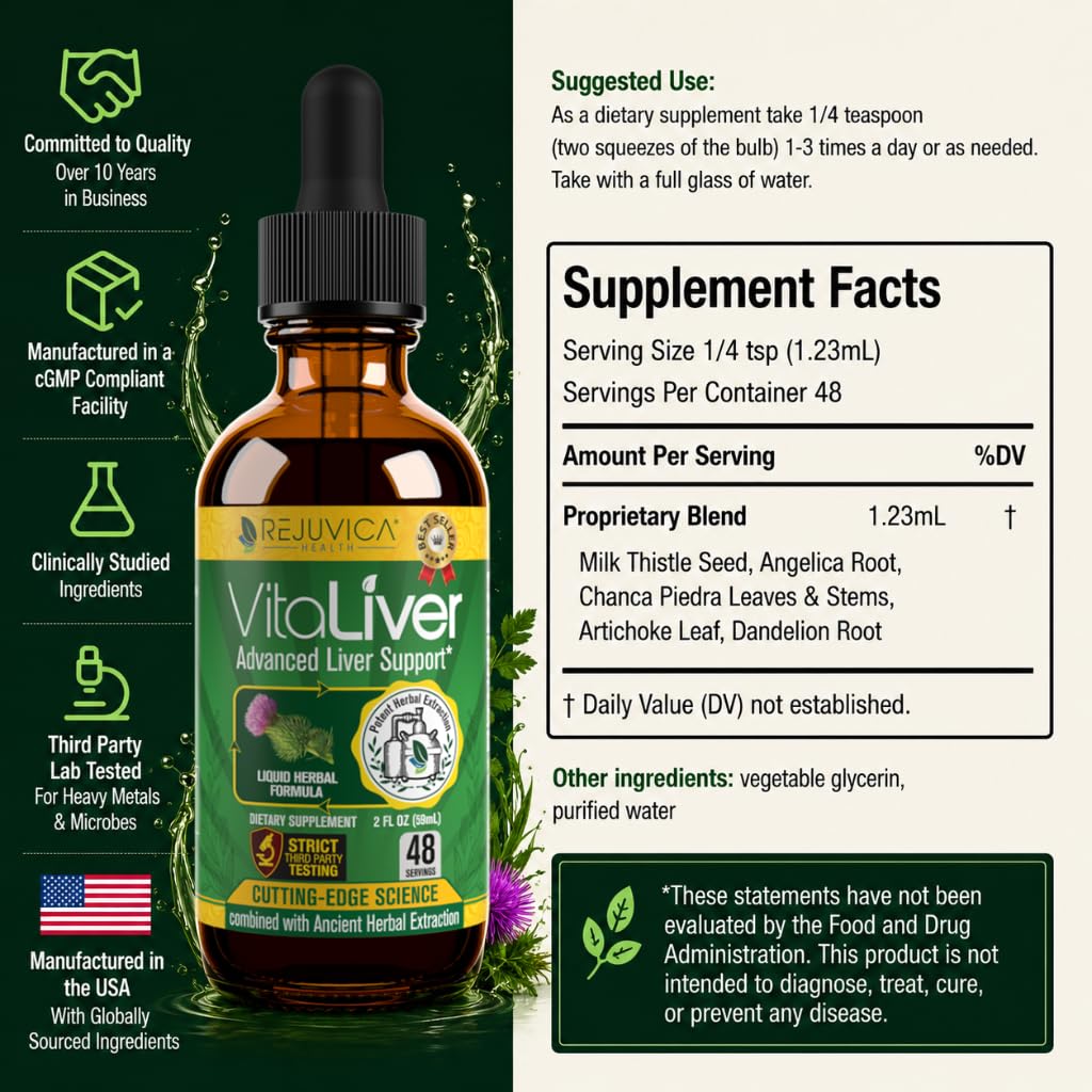 Herbal detox drops for overall wellness