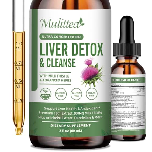 herbal detox drops with milk thistle