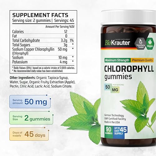 herbal detox support with chlorophyll