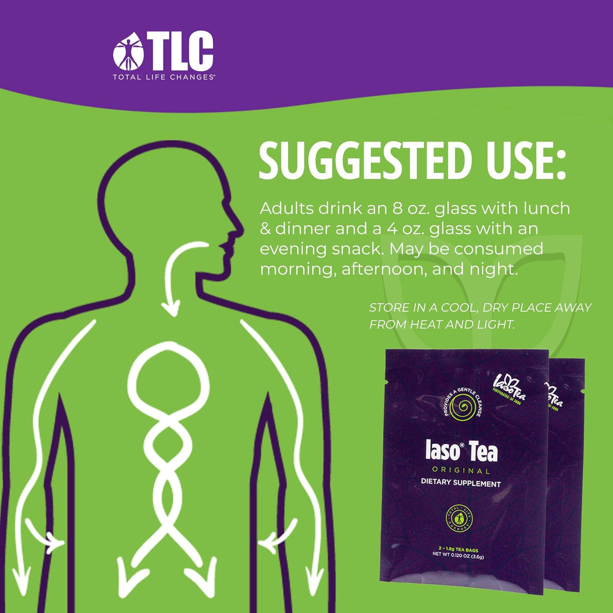 Herbal detox tea for cleansing