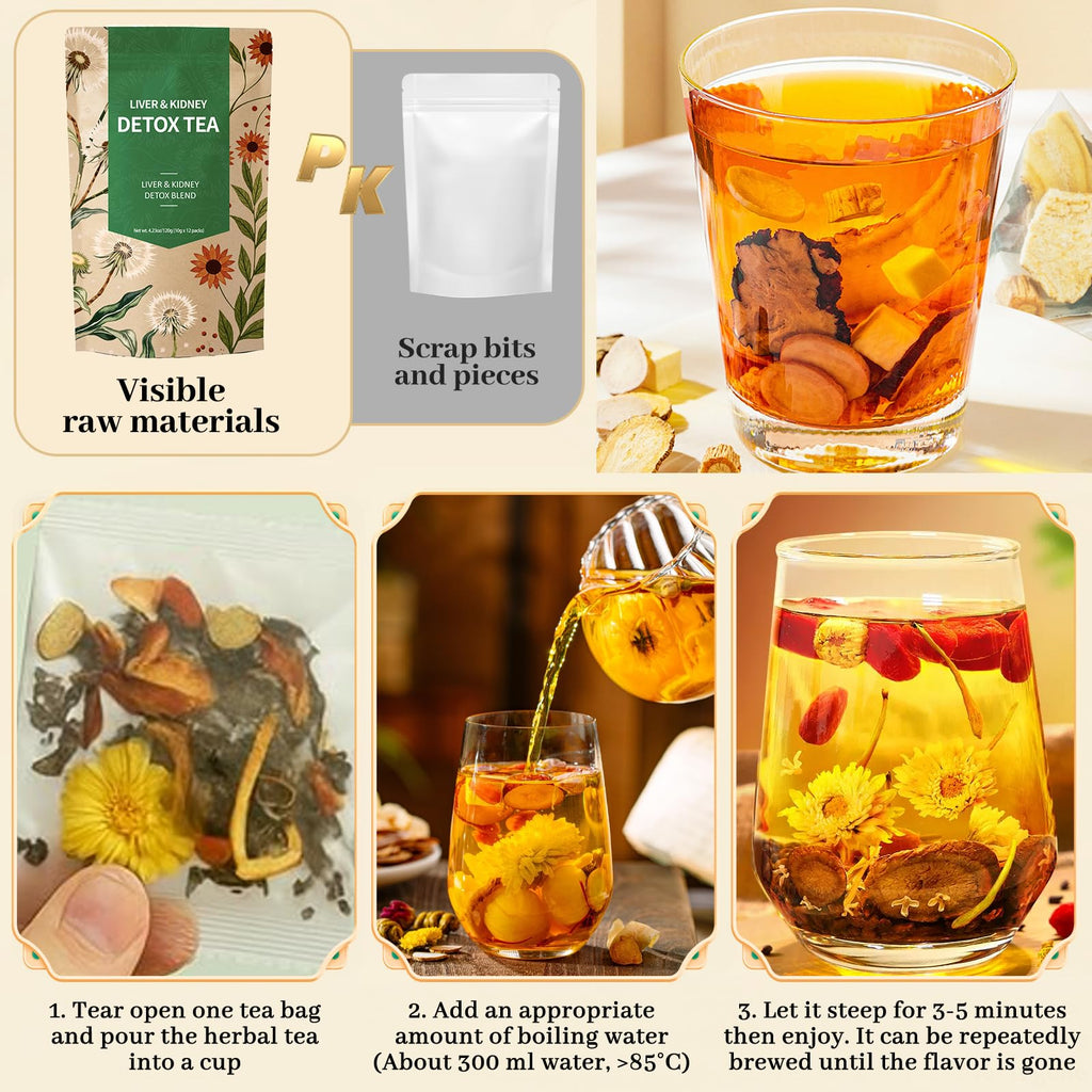 Herbal detox tea for wellness