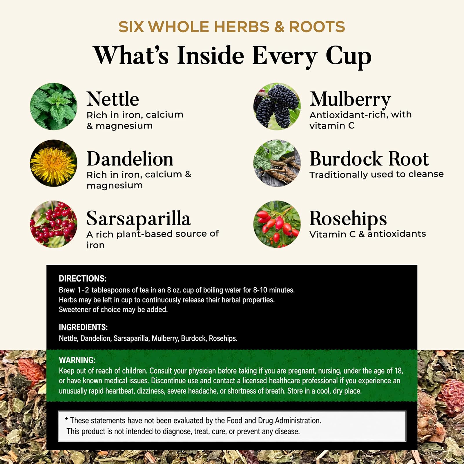 Herbal detox tea for wellness