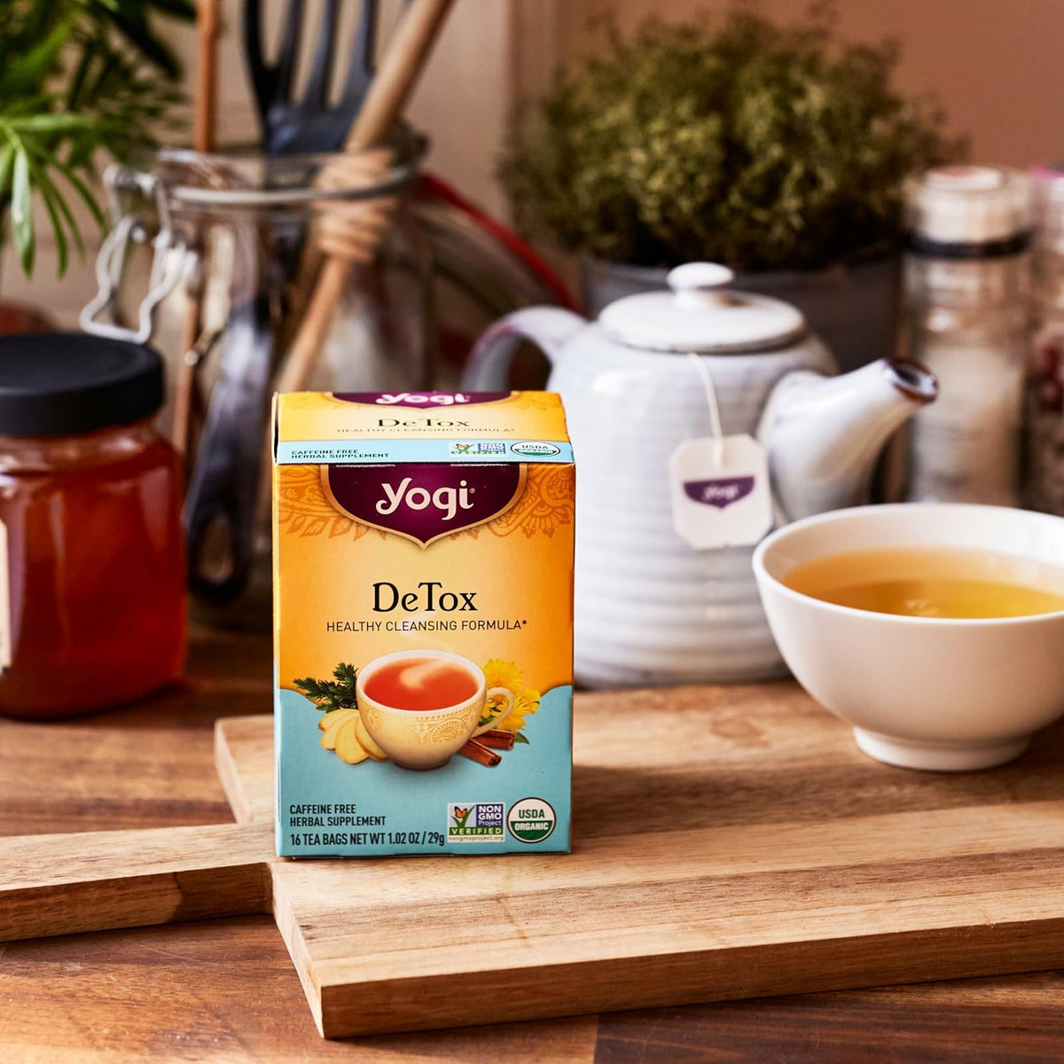 herbal detox tea selection