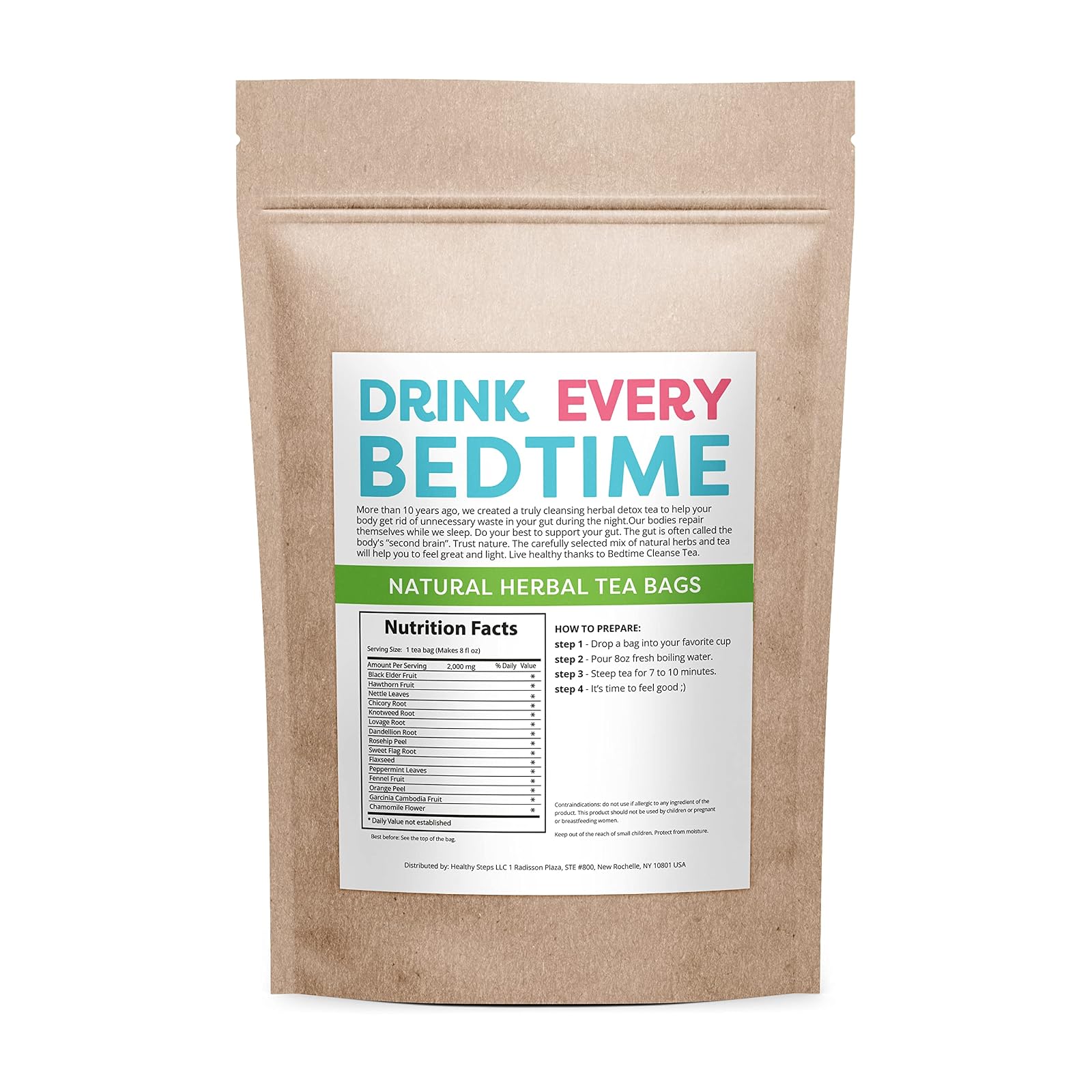 herbal detox tea with 14 tea bags