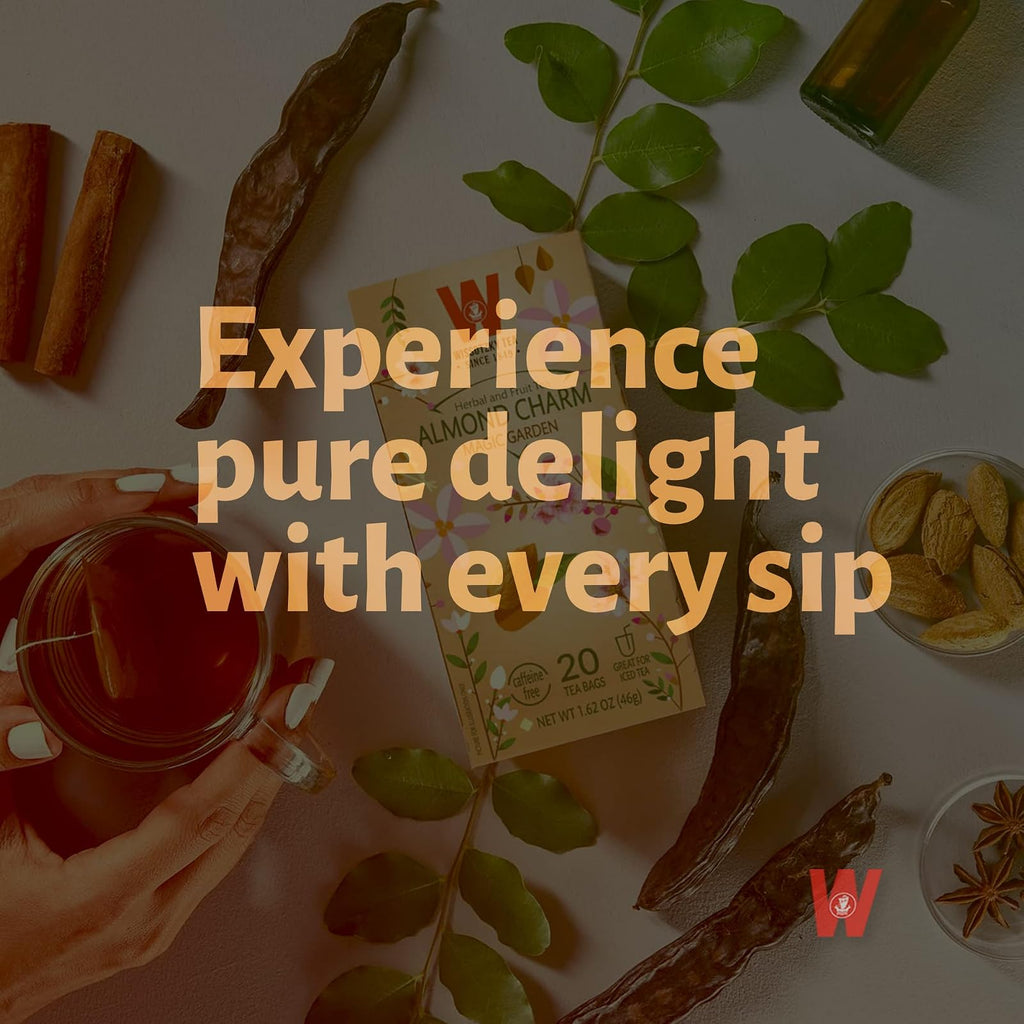 herbal detox tea with almond flavour