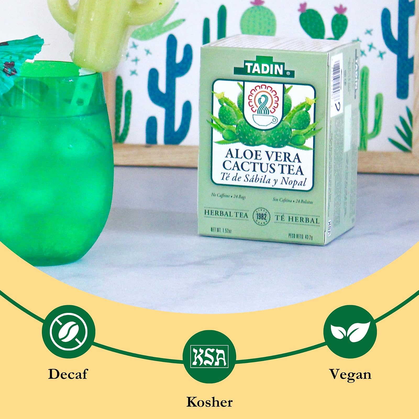 herbal detox tea with aloe vera