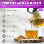 Herbal detox tea with astragalus