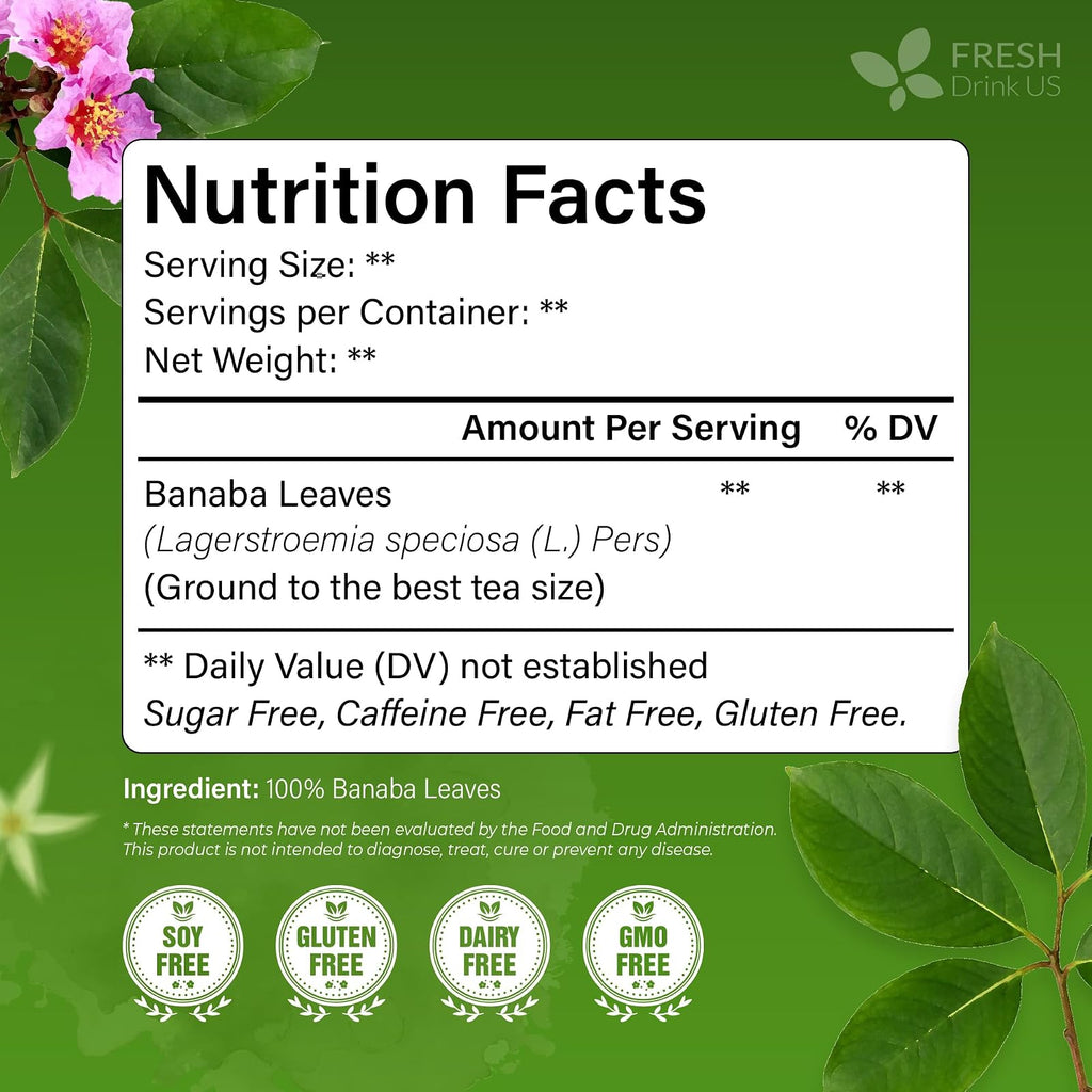 herbal detox tea with banaba