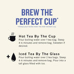 Herbal detox tea with blueberries