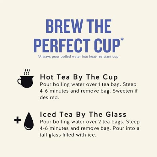 Herbal detox tea with blueberries